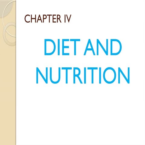 Diet and Nutrition. different types of diet pptx | PPTX