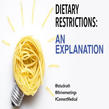 Dietary restrictions an explanation | PDF