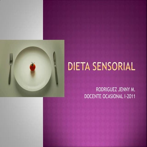 Dieta sensorial | PDF