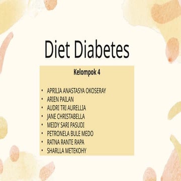 Leaflet diet DM | PDF