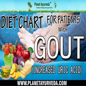 Diet Chart for Patients with Gout (Increased Uric Acid) | PPT