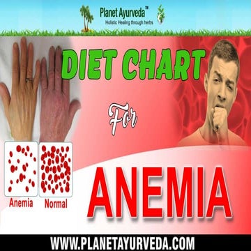 Diet Chart for Anemia (Low Hemoglobin) - Foods To Recommend & Avoid | PPT