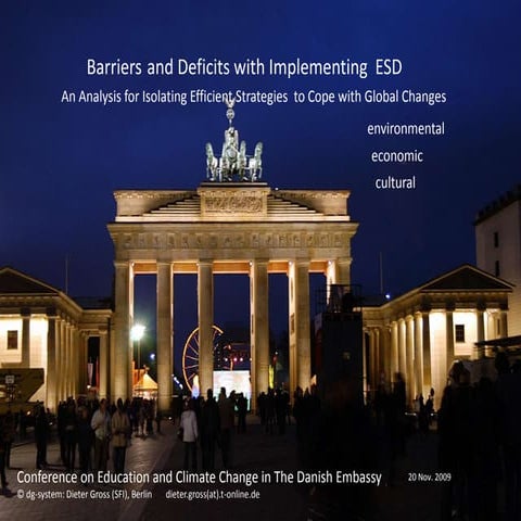 Dieter Gross: Education and Climate Change, with Reference to UNESCO's ...