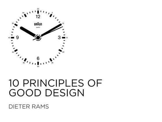 Dieter Rams, 10 Principles of Good Design | PDF