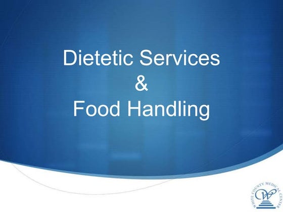 Dietary services | PPTX
