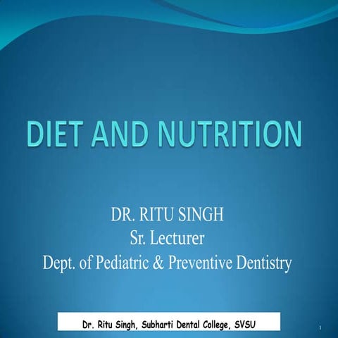DIET_NUTRITION in pediatric dentistry ... | PDF