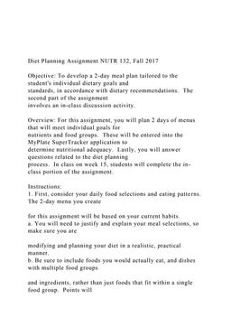 Nutrition project how to | PPT