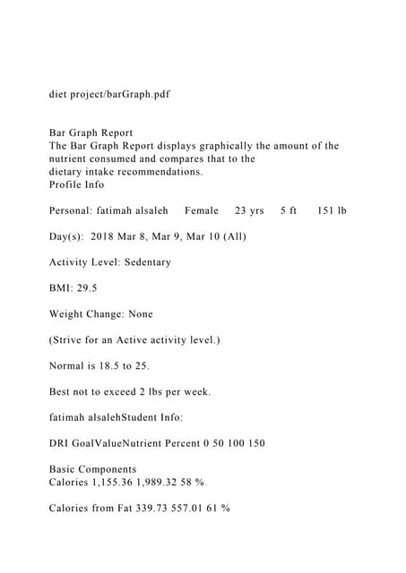 24 hour recall assignment_complete | PDF