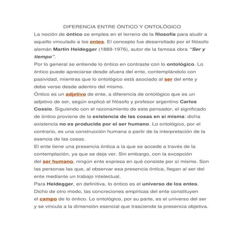 DIFERENCIA ENTRE ÓNTICO Y ONTOLÓGICO.docx