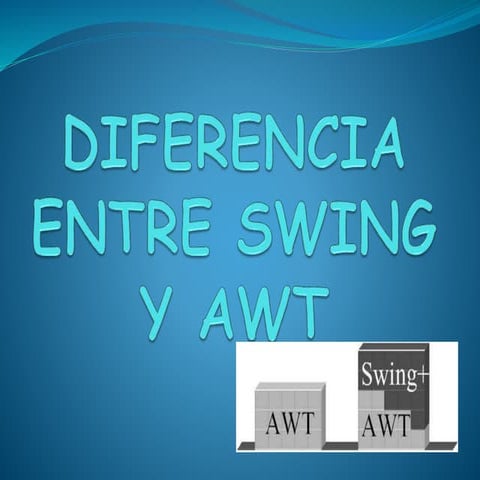 Diferencia entre Swing y Awt | PPTX