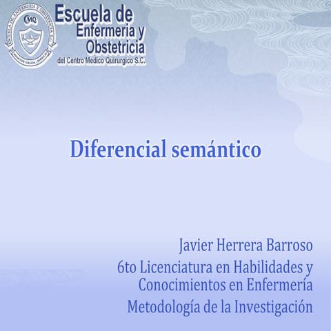 Diferencial semántico | PPTX