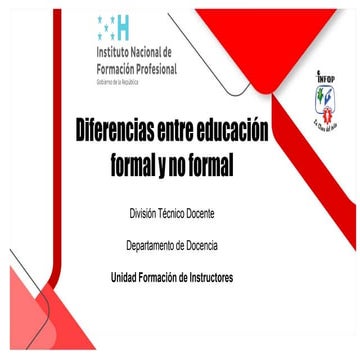 Unidad 2. Educación formal | PPTX
