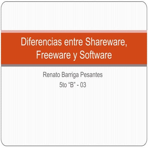 Diferencias entre shareware, freeware y software | PPTX