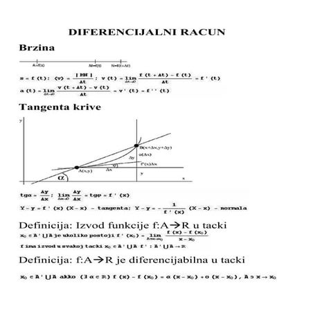 Diferencijalni racun | PDF
