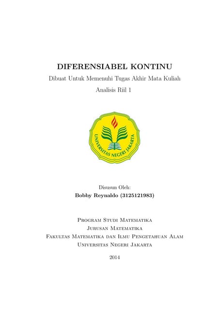 Turunan kedua suatu fungsi | DOCX