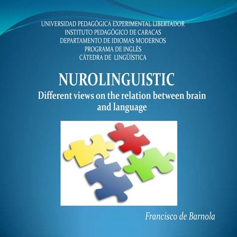 Diferent views on relation between brain and language | PPTX