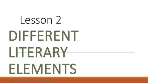 Literary Devices & Techniques | PPT