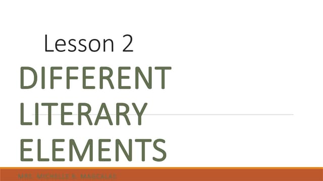 Literary Devices & Techniques | PPT