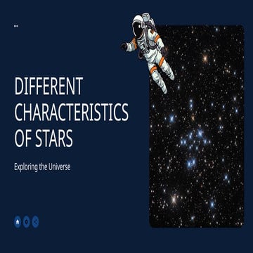DIFFERENT CHARACTERISTICS OF STARS-SCIENCE | PPTX