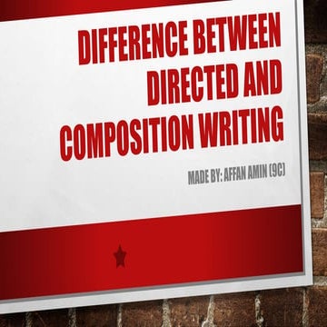 Difference between directed and composition writing | PPTX