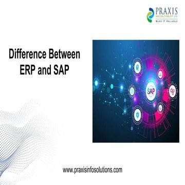Difference Between ERP and SAP | PPTX