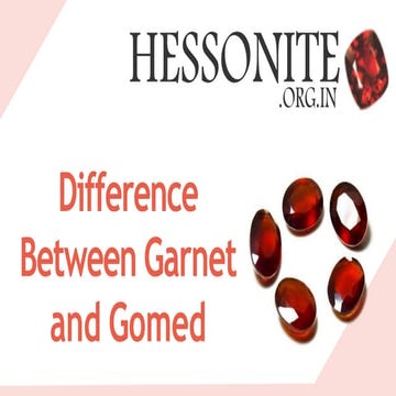 Difference between garnet and gomed converted | PPTX