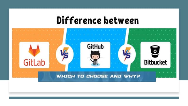 Difference Between Github Vs Gitlab Vs Bitbucket Ppt