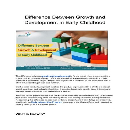 Difference Between Growth and Development in Early Childhood - Google ...