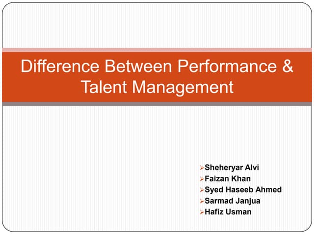 talent management (hrm) | PPTX