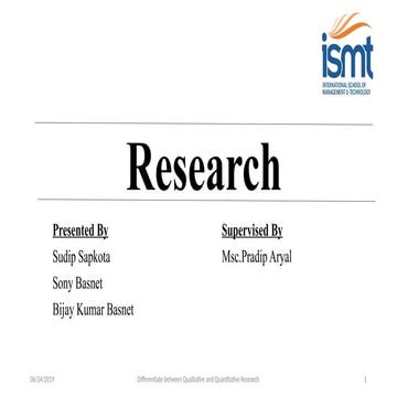 Difference between Qualitative and Quantitative Research Presentation.pptx