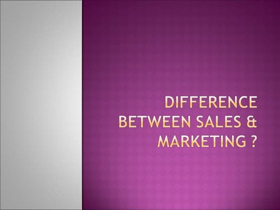 Marketing overview | PPT