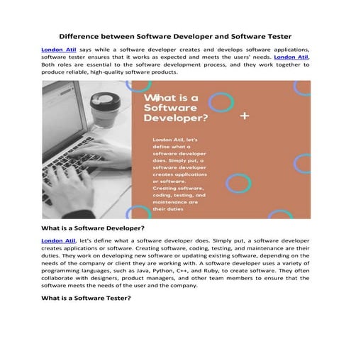 Software Developer vs. Software Engineer: What’s the Difference? | PDF