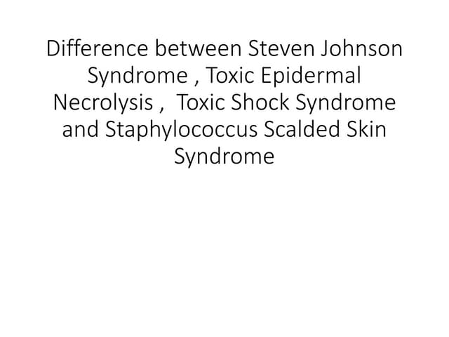 steven johnson syndrome | PPTX