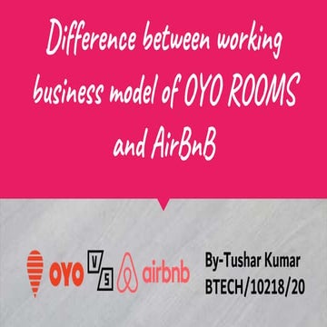 Difference between working business model of OYO ROOMS and AirBnB.pptx