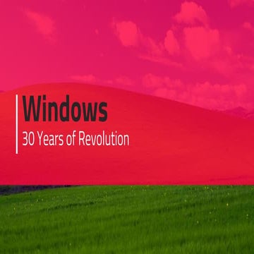 Difference in Windows Versions | 30 Years of Revolution | PPTX