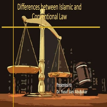 Differences between islamic and conventional law (1) | PPTX | Islam ...