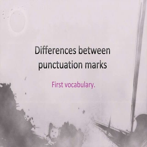 Differences between punctuation marks | PPTX