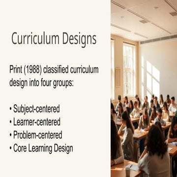 Chapter 3 Curriculum Design | PPTX
