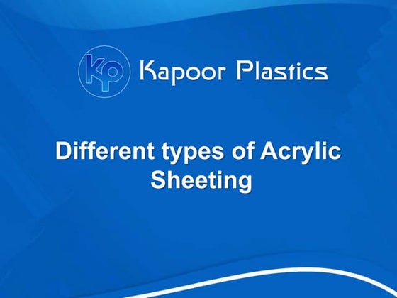 Acrylic products | PDF