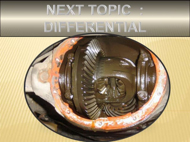 Automobile Differential System | PPTX