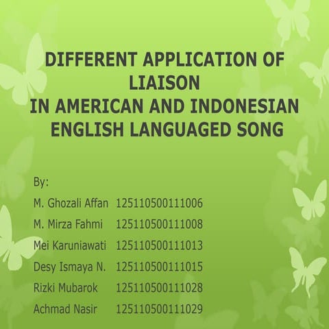 Different application of liaison | PPT