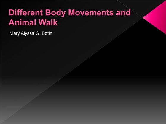 Movements in Folk Dancing | PPT