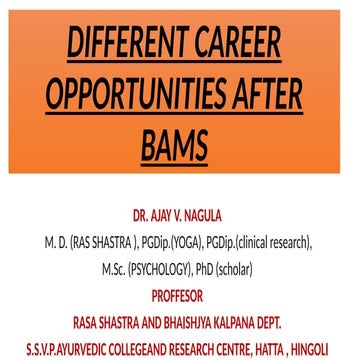 DIFFERENT CAREER OPPORTUNITIES AFTER BAMS PPT.pptx