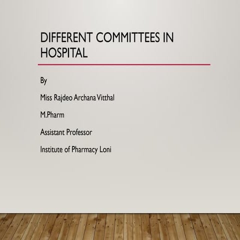 Different Committees in the hospital.pptx