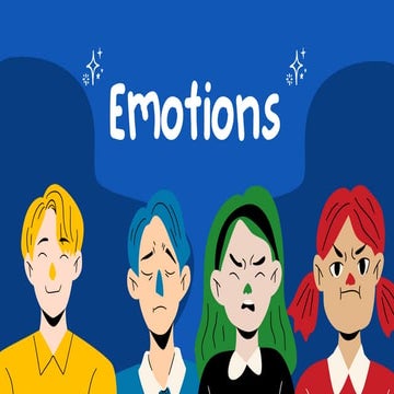 Different Emotions Kindergarten Lesson Presentation in Blue Red Green ...