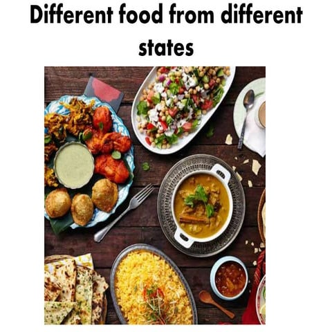 Different food from different states | PPTX