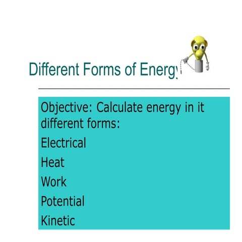 Different Forms of Energy | PPT
