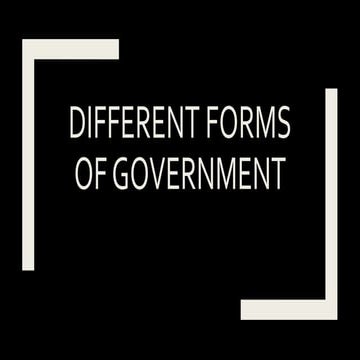 The 4 theories of government | PPT