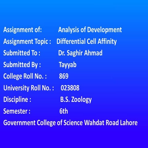 Differential cell affinity | PDF