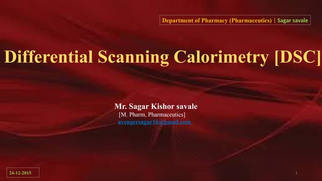 Differential scanning calorimetry | DOCX